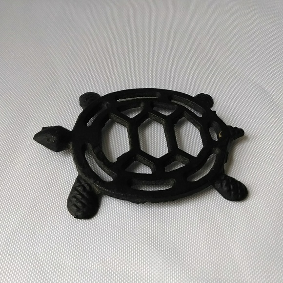 Vintage | Accents | Decorative Black Small Metal Turtle Trivet | Poshmark